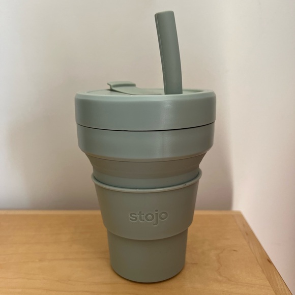 Stojo | Kitchen | Stojo Collapsible Travel Cup Sage Green | Poshmark